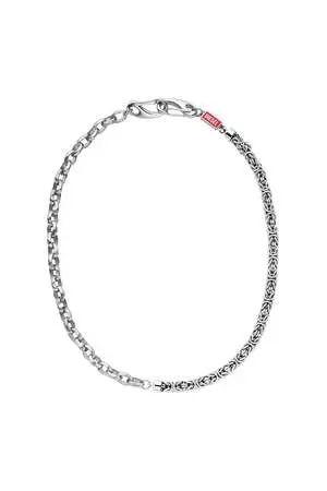 DIESEL® Stainless Steel Multi-wear Chain Necklace - Silver