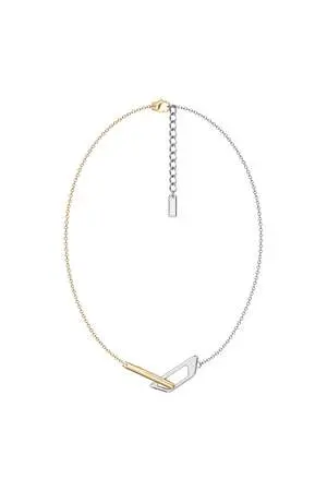 DIESEL® Two-tone Stainless Steel Chain Necklace - Silver