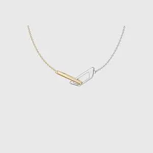 DIESEL® Two-tone Stainless Steel Chain Necklace - Silver