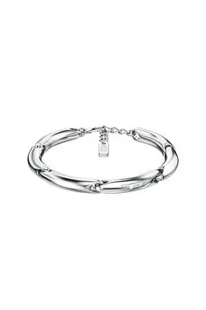 DIESEL® Stainless Steel Chain Bracelet With D Logo - Silver