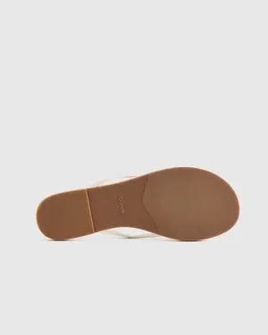 Quince Italian Leather Flip Flops