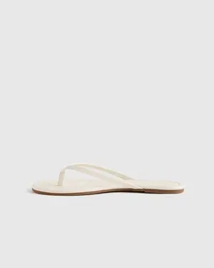 Quince Italian Leather Flip Flops