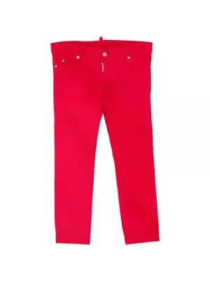 Dsquared2 Logo Tag Jeans - Red