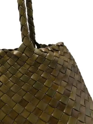 Dragon Diffusion Woven Top Handle Bag