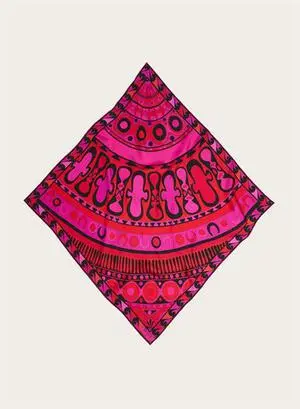 Emilio Pucci Printed Silk Scarf - Multicolor