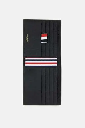 Thom Browne Billfold In Soft Pebble Grain Leather - Multicolor