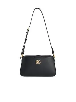 Dolce & Gabbana Calfskin Leather Phone Bag - Black