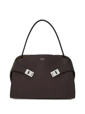 FERRAGAMO Hug Soft Medium Shoulder Bag - Brown