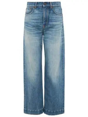Chloé High-rise Cropped Wide-leg Jeans