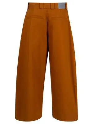Balenciaga Barrel-leg Pleated Long Bermudas