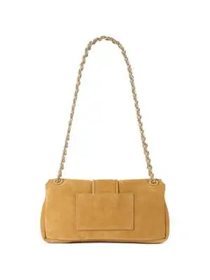 Jacquemus Le Bambino Chaîne Suede Shoulder Bag - Brown