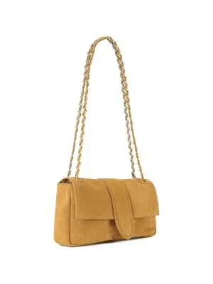 Jacquemus Le Bambino Chaîne Suede Shoulder Bag - Brown