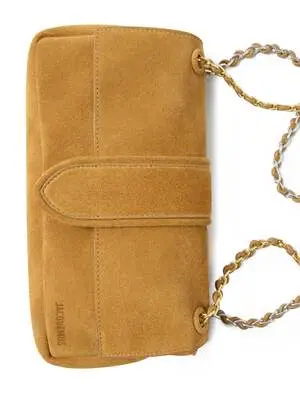 Jacquemus Le Bambino Chaîne Suede Shoulder Bag - Brown