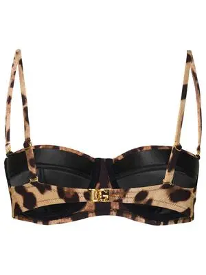 Dolce & Gabbana Leopardo" Print Underwire Bikini Bra