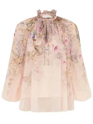 Zimmermann Rebellion Billow Blouse - Multicolor