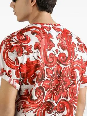Dolce & Gabbana Majolica-print Cotton T-shirt