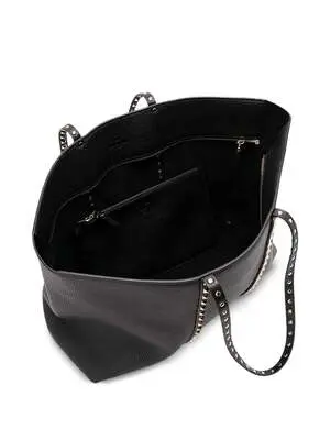 Valentino Garavani Rockstud Shopper In Grainy Leather