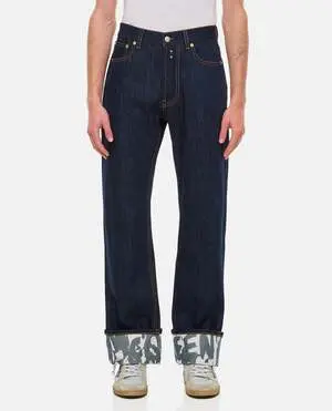 Alexander McQueen Five Pocket Denim With Turn-up Hems