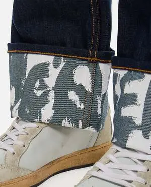 Alexander McQueen Five Pocket Denim With Turn-up Hems