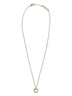 SALVATORE FERRAGAMO FERRAGAMO Gancini Torchon Pendant Necklace