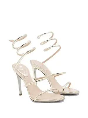Rene Caovilla Metallic Stiletto Sandals - Multicolor