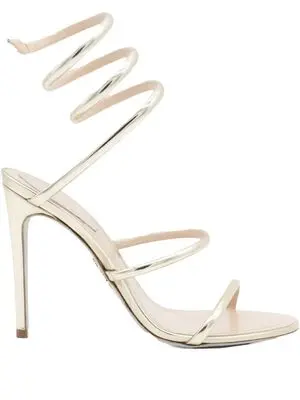 Rene Caovilla Metallic Stiletto Sandals - Multicolor
