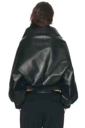 Balenciaga Leather Folded Jacket