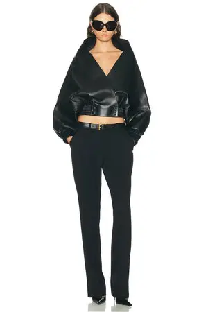 Balenciaga Leather Folded Jacket