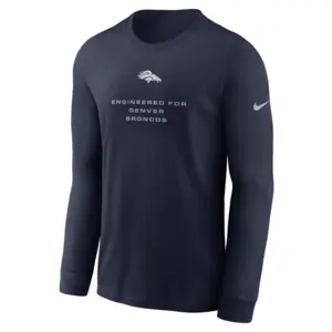 Nike Denver Broncos Team Issue Dri-fit Long-sleeve T-shirt - Blue