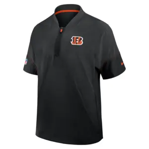 Nike Cincinnati Bengals Nfl Short-sleeve Hooded Jacket - Black
