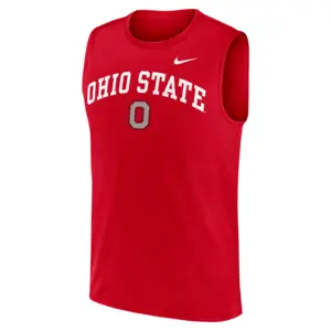 Nike Ohio State Primetime Arch Legend Dri-fit College Muscle Tank Top - Red