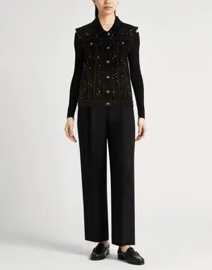 Liu Jo Velvet Vest With Stud Embellishments