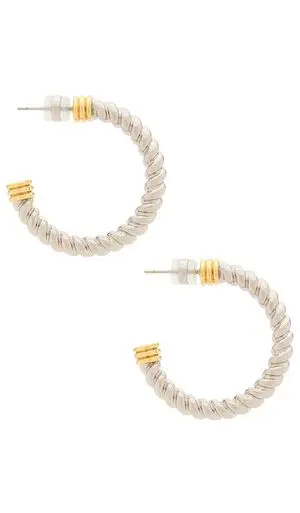 LUV AJ The Sierra Rope Hoop Earrings