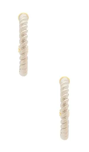 LUV AJ The Sierra Rope Hoop Earrings