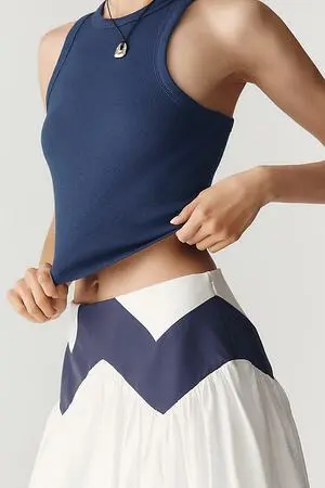 Maeve Geometric Midi Skirt