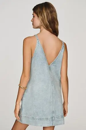 PISTOLA Tavi Cotton Denim Shift Dress