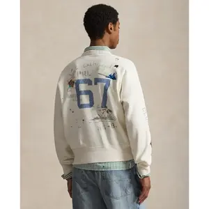 Ralph Lauren Peace Love Surf" Graphic Fleece Sweatshirt