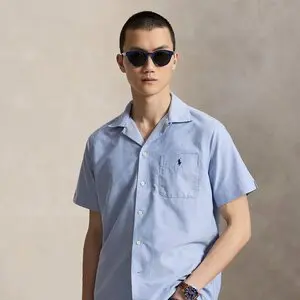 Ralph Lauren Classic Fit Oxford Camp Shirt - Blue
