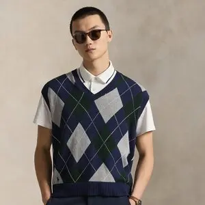 Men's Plaid Wool Tweed Vests