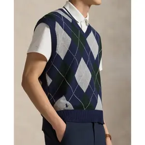 Ralph Lauren Big Fit Performance Argyle Sweater Vest