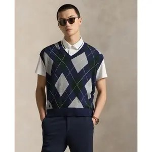 Ralph Lauren Big Fit Performance Argyle Sweater Vest