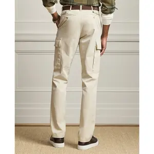Ralph Lauren Purple Label Hand-tailored Garment-dyed Stretch Cotton Cargo Trousers
