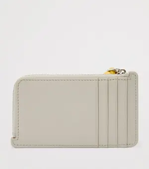 Loewe Leather Knot Card Holder - Grey
