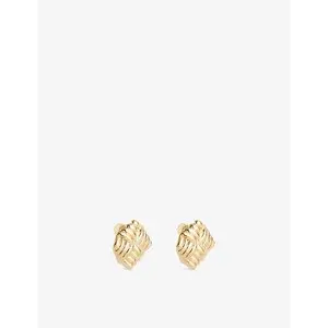 HEAVEN MAYHEM Yellow- Plated Metal Stud Earrings
