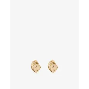 HEAVEN MAYHEM Yellow- Plated Metal Stud Earrings