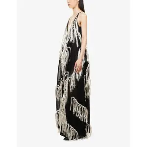 CFCL Knitted Maxi Dress With Fringe Embellishment
