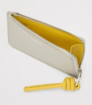 Loewe Leather Knot Card Holder - Grey
