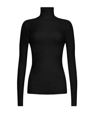 Wolford Ribbed Turtleneck Knitwear - Black
