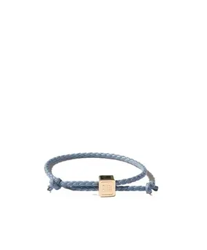 Miu Miu Logo-engraved Bracelet - Gray