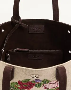 Valentino Garavani Embroidered Medium Shopping Bag - Multicolor